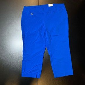 Alfani | Pants & Jumpsuits | Alfani Plus Tummy Control Blue Capris ...